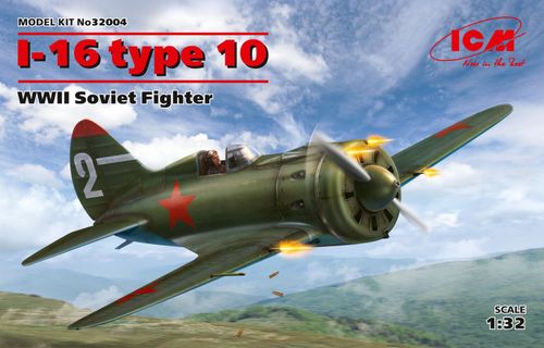 ICM 32004 I-16 type 10, WWII Soviet Fighter