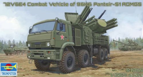 Trumpeter 01060 72V6E4 Combat Vehicle of 96K6 Pantsir-S1 ADMGS