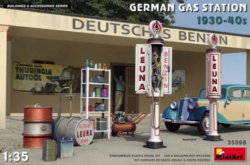MiniArt 35598 German Gas Station 1930-40s