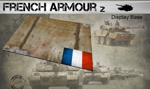Coastal kits AFV457-72 Small French Armour Display Base 2 148 x 105mm