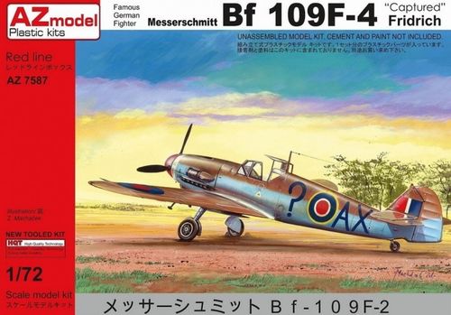 AZ-Model 7587 Messerschmitt Bf-109F-4 Captured 2 RAF and 1 USAAF