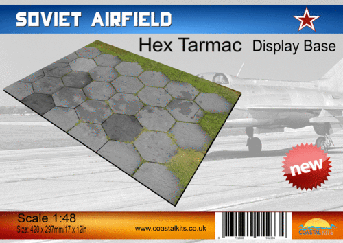 Coastal kits S243-48 1:48 Soviet Airfield Hex Tarmac 420 x 297mm