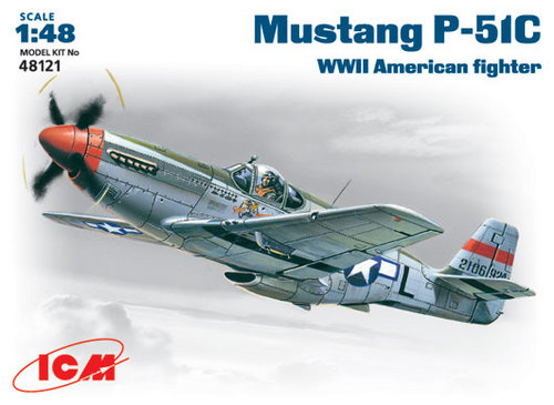ICM 48121 Mustang P-51C WWII American fighter