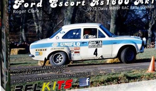 BelKits 007 FORD Escort MK.I 1972 Daily Mirror RAC Rally Winner