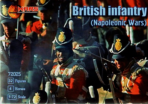 Mars 72025 British infantry (Napoleonic Wars) (25 figs)