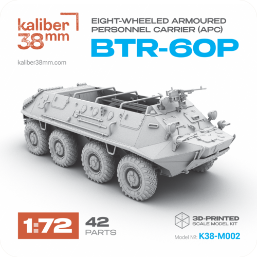 kaliber38mm K38-M002 BTR-60P - Eight-Wheeled Armoured Personnel Carrier (APC)