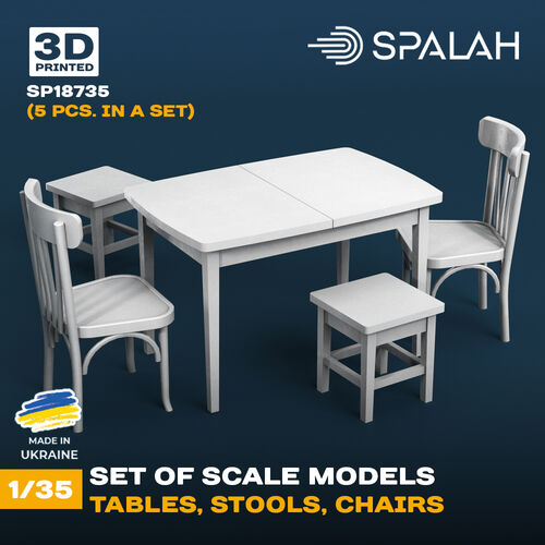 Spalah 18735 Table With Stools And Chairs (5pcs)