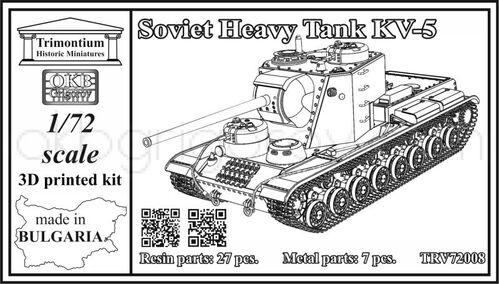 OKB Grigorov TRV72008 Soviet Heavy Tank KV-5