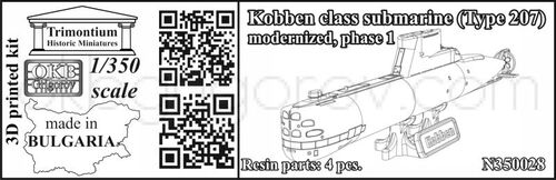 OKB Grigorov N350028 Kobben Class Submarine (Type 207) Modernized, Phase 1