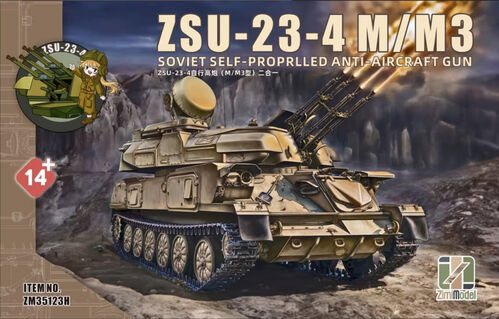 Zimi Model 35123H ZSU-23-4 M/M3 Soviet Self-Propelled Anti-Aircraft Gun