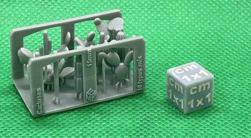 EMP3D 99160106 Kaktusy Mix - 10 różnych sztuk - 15 mm