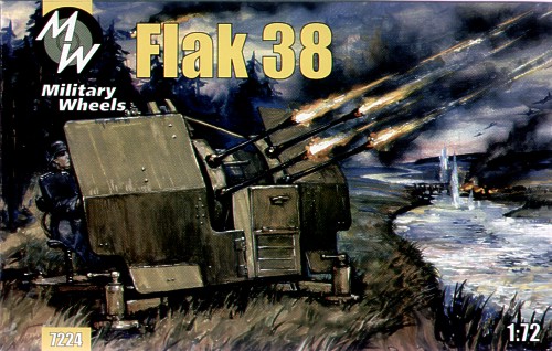 Military Wheels 7224 German IIWW anti-aircraft gun Flak 38