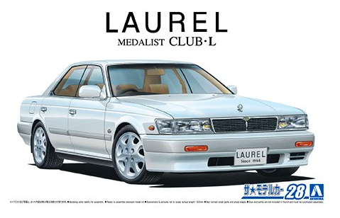 Aoshima 06128 MC#28 Nissan HC33 Laurel Medalist Club L '91