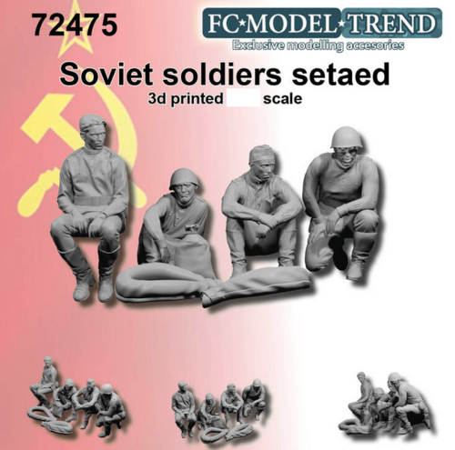FC ModelTrend 72475 Soviet soldiers seated