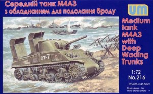 Unimodels 216 American M4A3 with Deep Wading Trunks