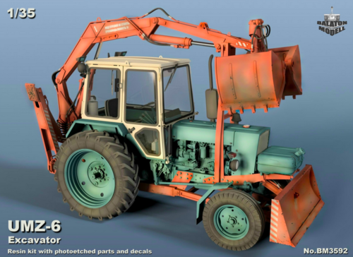 Balaton Modell BM3592 UMZ-6 excavator (Based on MTZ tractor)