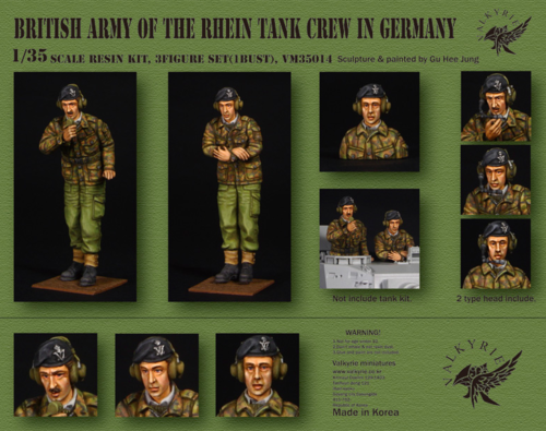 Valkyrie Miniatures 35014 British Army of the Rhein Tank Crew in Germany