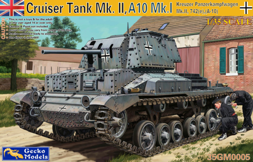 Gecko Models 35GM0005 Kreuzer Panzerkampfwagen Mk.II, 742(e),(A-10)