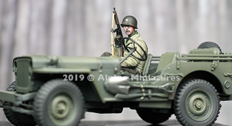 Alpine Miniatures 35260 WW2 US Jeep Passenger
