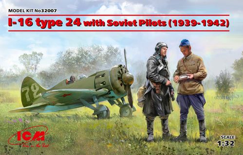 ICM 32007 I-16 type 24 with Soviet Pilots (1939-1942)