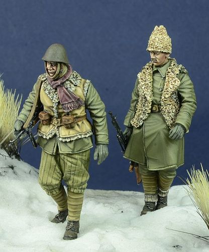 D-DAY miniature studio 35090 WWII Romanian Infantry walking