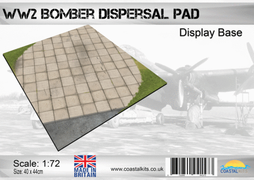 Coastal kits S450-72 1:72 Bomber Dispersal Pad 440 x 400mm