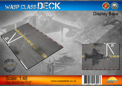Coastal kits S550-48 1:48 WASP Class Deck Display Base 420 x 297mm