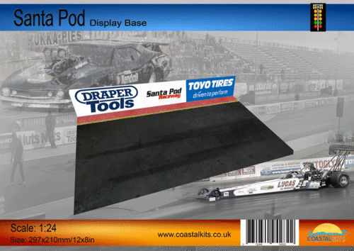 Coastal kits S800-24 1:24 Santa Pod 297 x 210mm