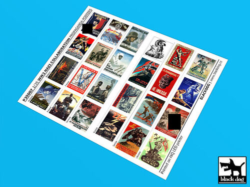 Black Dog P35007 WW II Nazi collaboration Propaganda posters (24 posters)