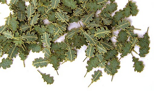 Plus Model 252 Green leaves - oak