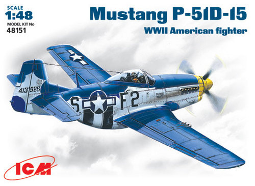 ICM 48151 Mustang P-51D-15 WWII American fighter