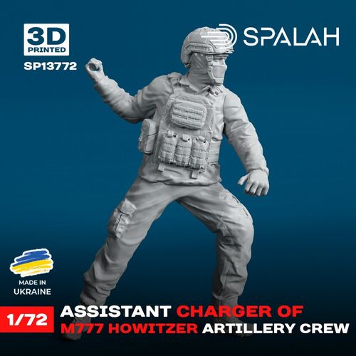 Spalah 13772 Assistant Charger of M777 Howitzer (1 Figure / 3D-Printed)
