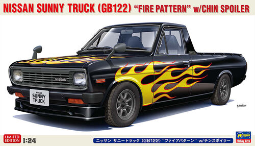 Hasegawa 20751 Nissan Sunny Truck (GB122) 'Fire Pattern' With Chin Spoiler
