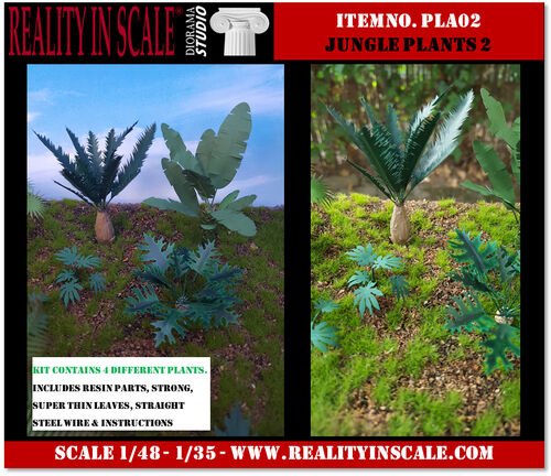 Reality in Scale PLA02 Jungle Plants 2