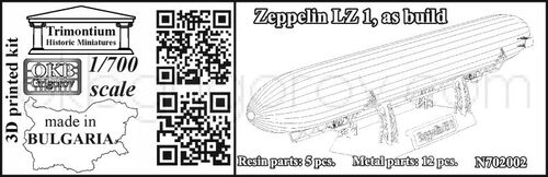 OKB Grigorov N702002 Zeppelin LZ 1, As Build
