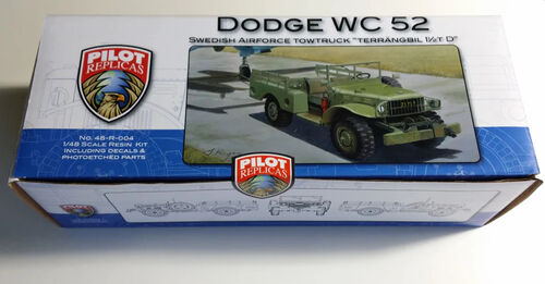 Pilot Replicas 48R004 Dodge WC-52 - Tow Truck Jeep