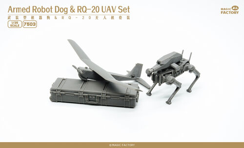 Magic Factory 7503 Armed Robot Dog & RQ-20 UAV Set