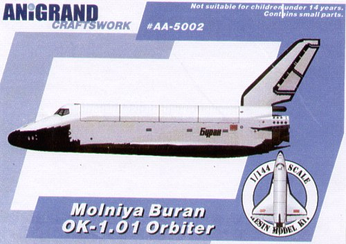 Anigrand Craftswork AA5002 Molniya Buran OK-1.01 - Soviet space shuttle orbiter