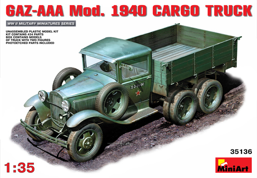 MiniArt 35136 GAZ-AAA Mod.1940. Cargo Truck