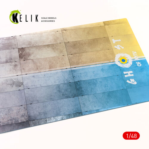 KELIK KS48003 Concrete Plates Ghost Of Kyiv Base - Acrylic 3mm (410mm x 270mm) (410g)