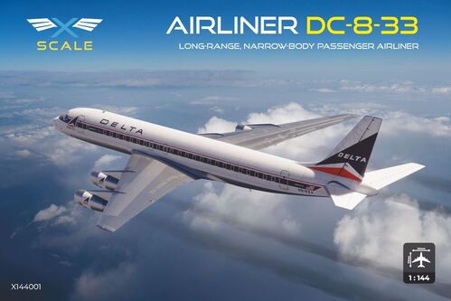 X-Scale 144001 Airliner DC-8-33 - Long-Range Narrow-Body Passenger Airliner
