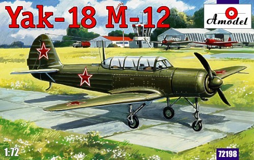 A-Model 72198 Soviet Yakovlev Yak-18 M-12 Two-Seat Trainer plane