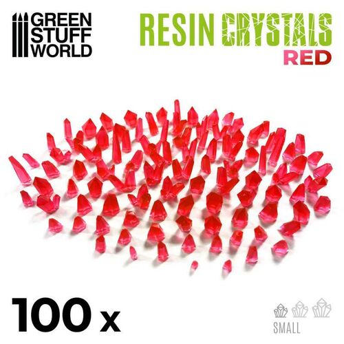 Green Stuff World 1281 RED Resin Crystals - Small