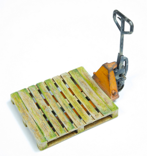 HD Models 35075 transpallet with wooden pallet