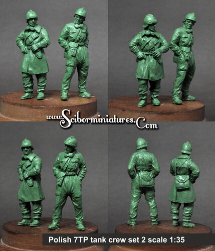 Scibor Monstrous Miniatures 35HM0053 Polish 7TP tank crew set 2