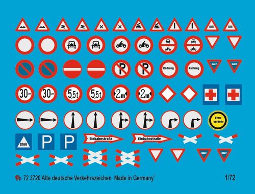 Peddinghaus-Decals 3720 Old German Traffic Signs