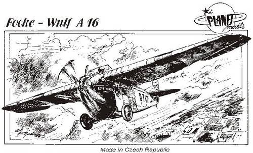 Planet Models 041 Focke-Wulf FwA 16