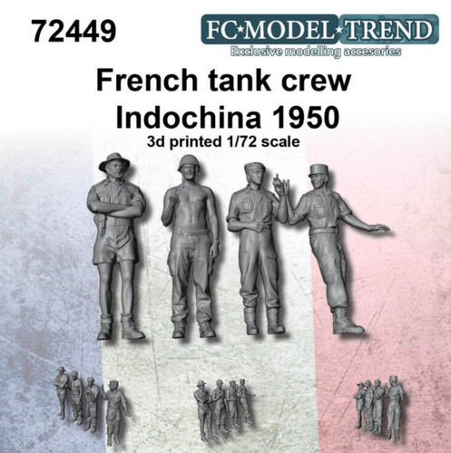 FC ModelTrend 72449 French tank crew, Indochina 1950