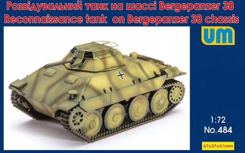 Unimodels 484 Reconnaissance tank on Bergepanzer 38 chassis