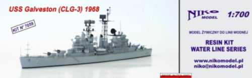 NIKO MODEL 7059 USS Galveston CLG-3 1968